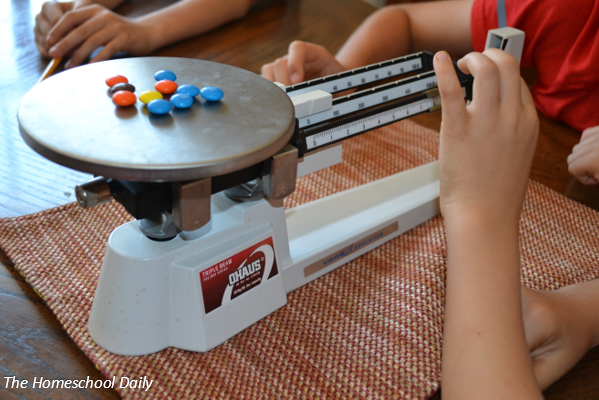 M&M Mass Measurements Lab - The Homeschool Daily
