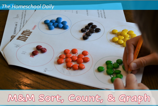 M&M Sort, Count, and Graph Lab - The Homeschool Daily