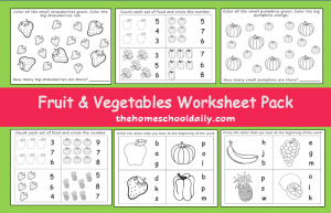Fruits & Vegetables Unit - The Homeschool Daily