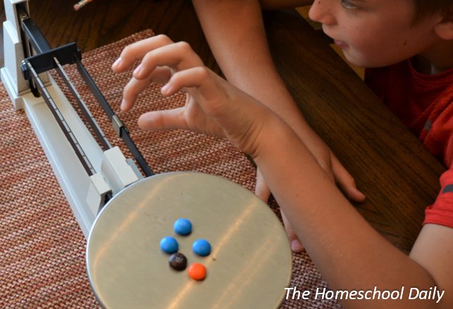 M&M Mass Measurements Lab - The Homeschool Daily