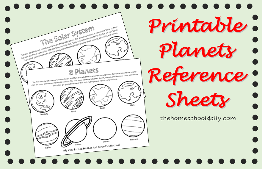 Solar System Unit - The Homeschool Daily