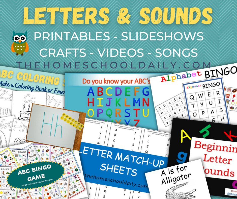 Letters and Sounds Printables & Activities - The Homeschool Daily
