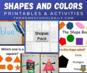 Shapes and Colors Printables & Activities - The Homeschool Daily
