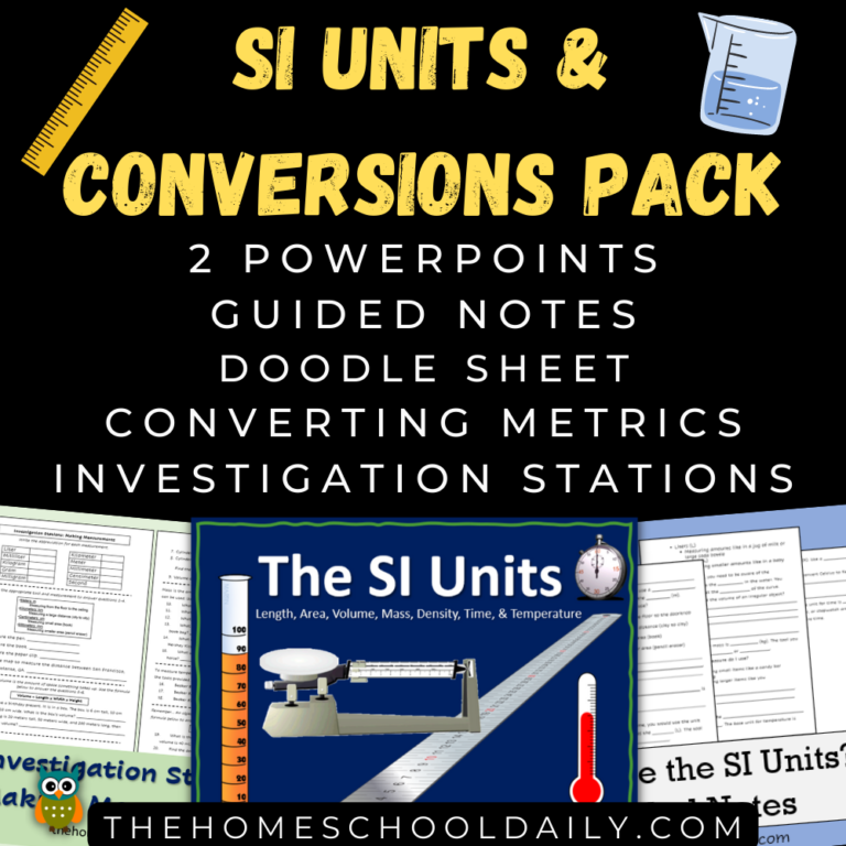 The SI UNITS Unit - The Homeschool Daily