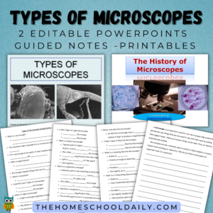 Types of Microscopes Pack - The Homeschool Daily