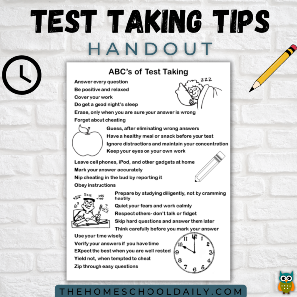 Test Taking Strategies PowerPoint - The Homeschool Daily