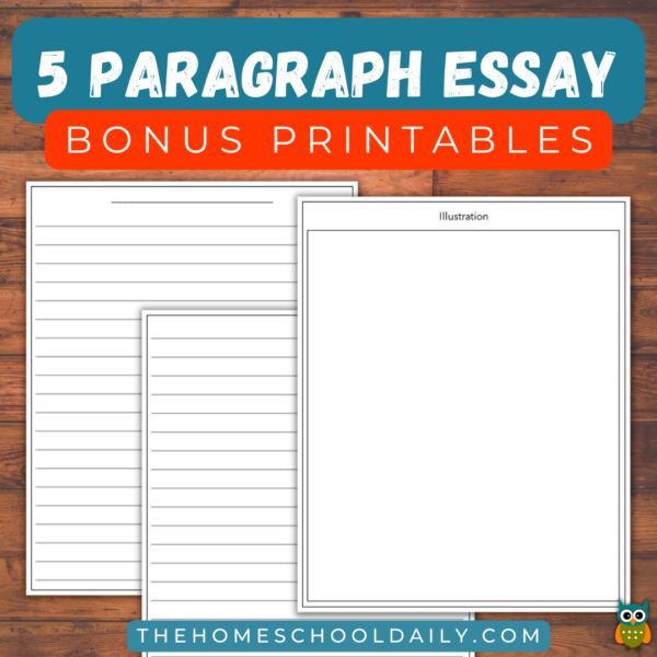 5 Paragraph Essay Graphic Organizers - The Homeschool Daily