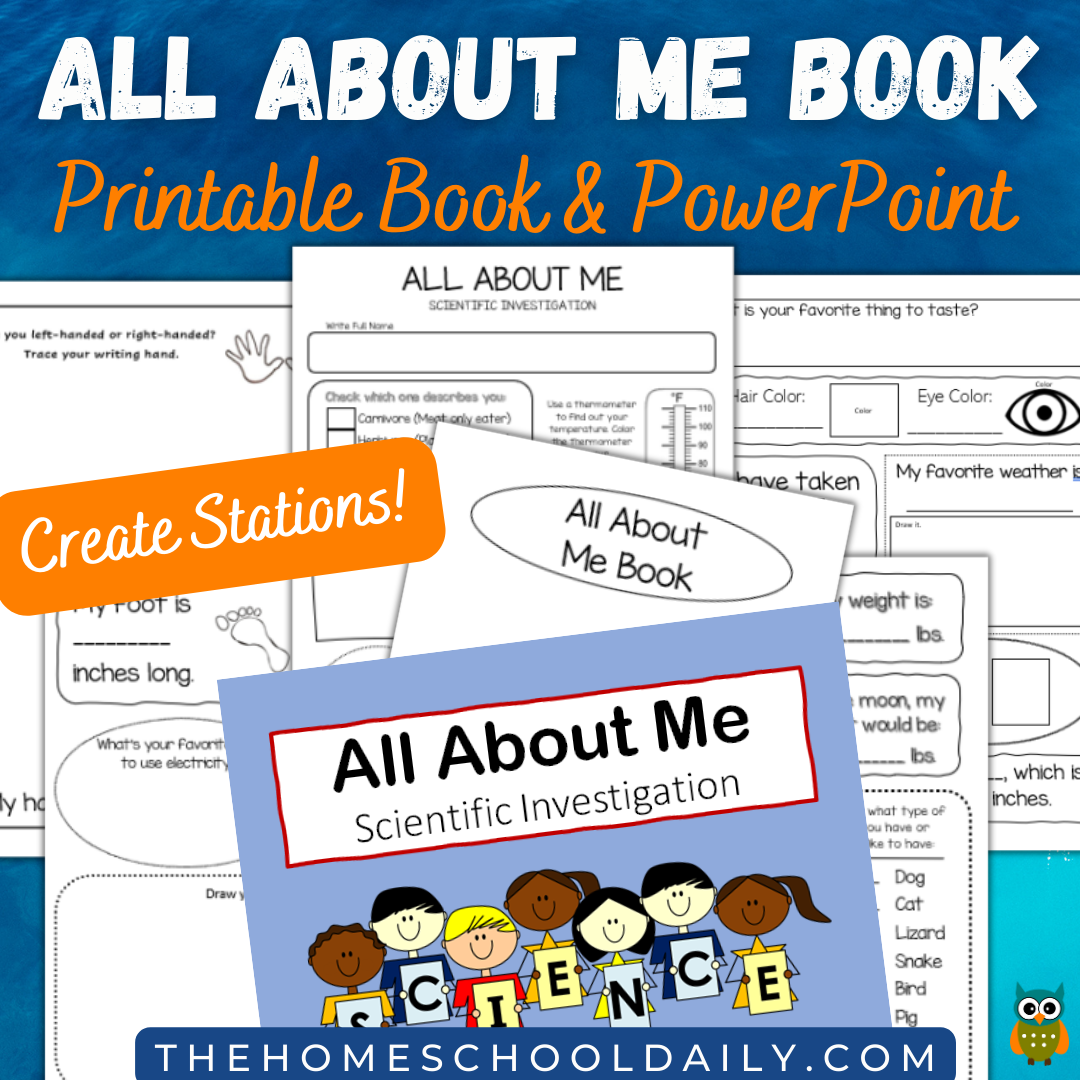 All About Me Pack - The Homeschool Daily