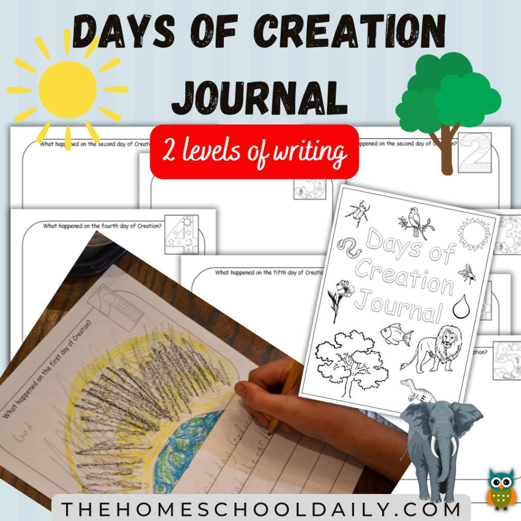 Days of Creation Journal - The Homeschool Daily