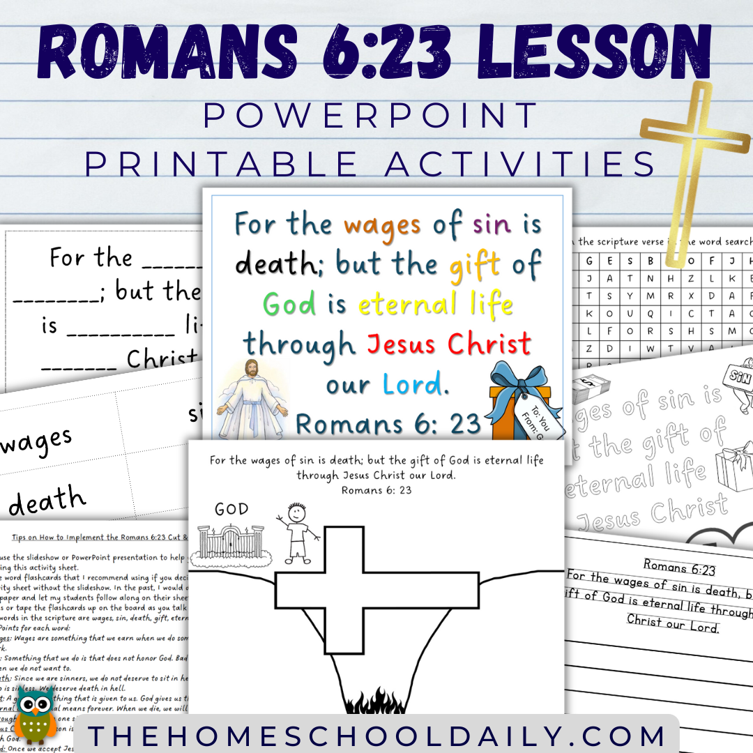 Romans 6:23 Lesson Pack - The Homeschool Daily