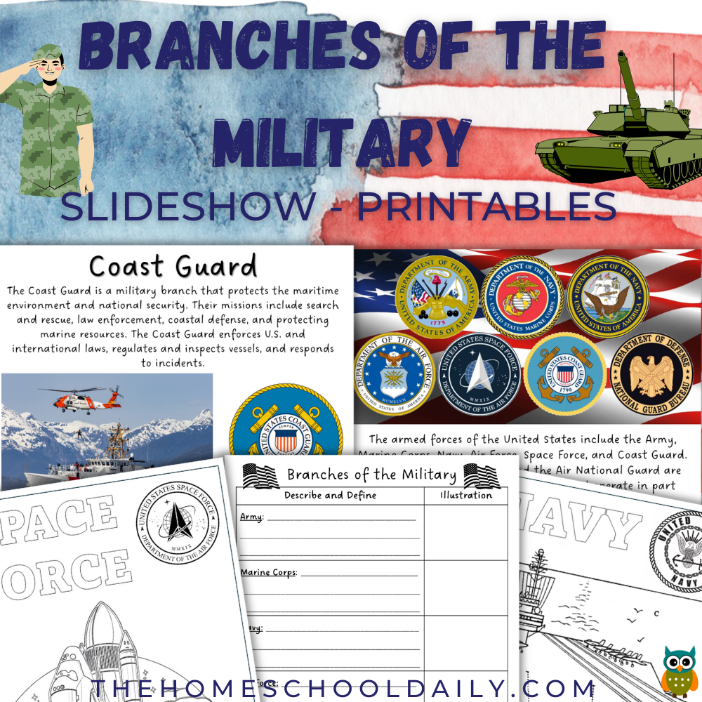 Branches of the Military Printables - The Homeschool Daily