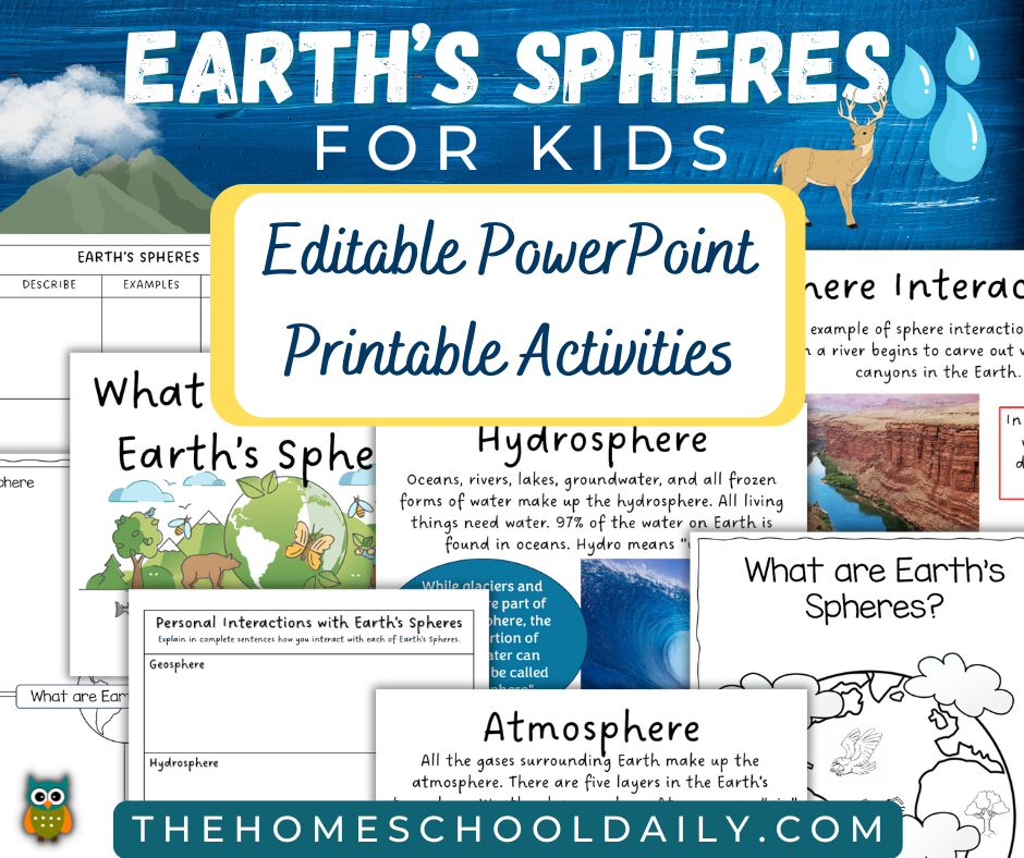 Earth's Spheres PowerPoint & Printables - The Homeschool Daily