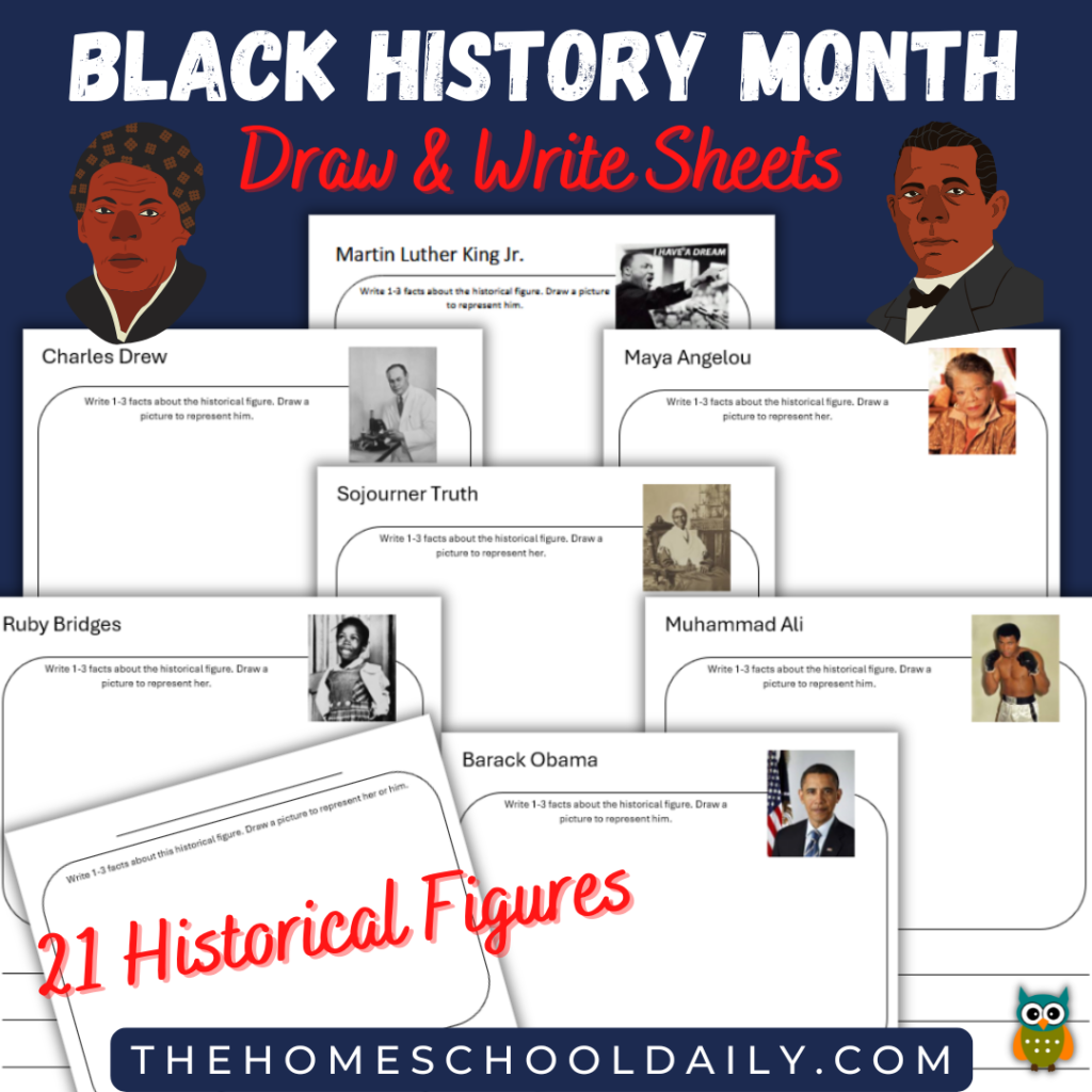 Black History Month Worksheets - The Homeschool Daily