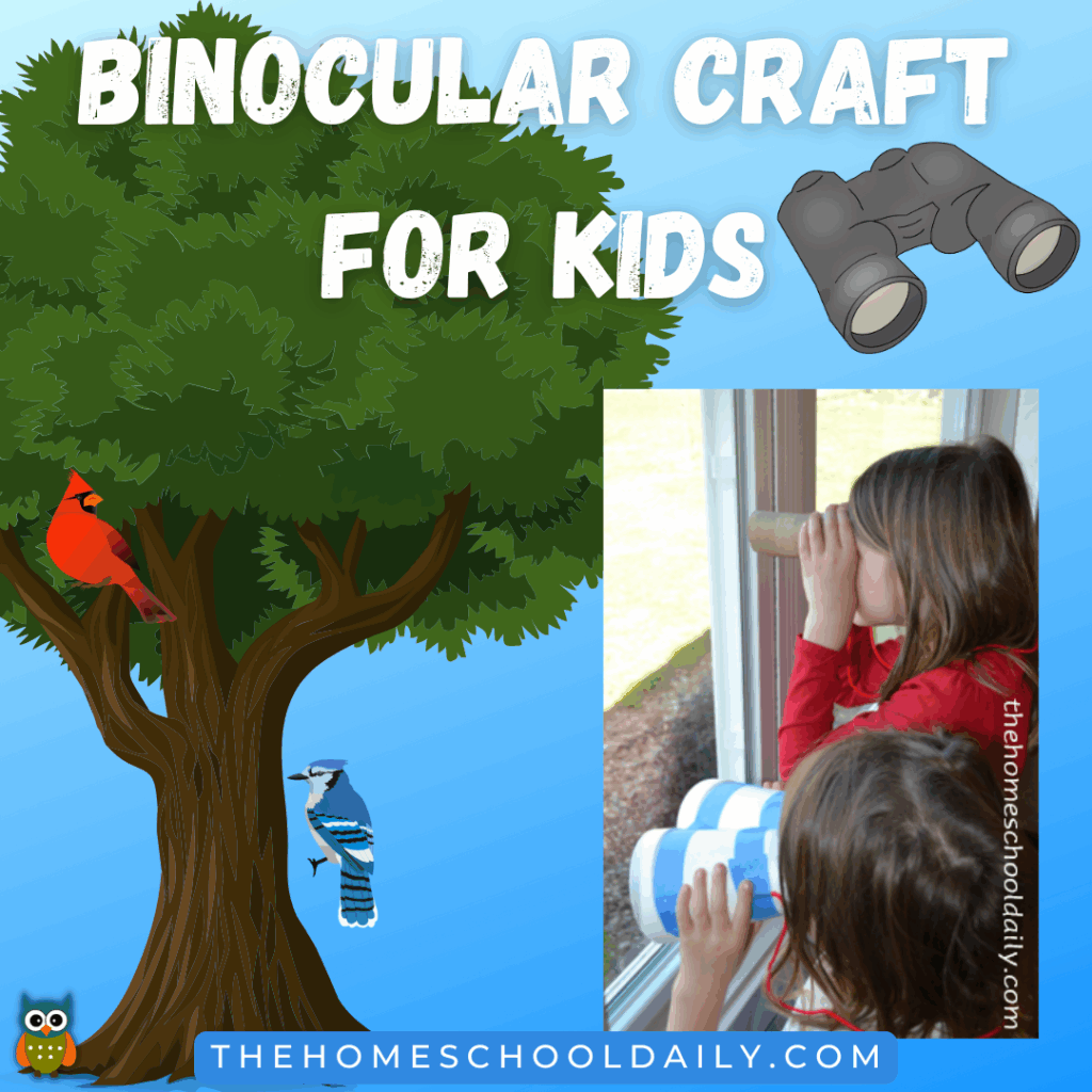 Binocular Craft for Kids - The Homeschool Daily